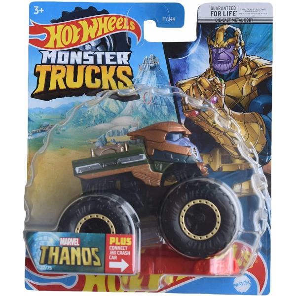 ホットウィール マテル ミニカー ホットウイール FYJ44 Hot Wheels Monster Trucks Thanos, Plus Connect and Crash Car 22/75海外限定品を迅速輸入！5〜15営業日にて発送し...