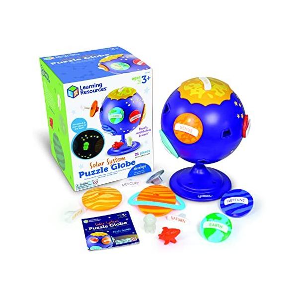 知育玩具 パズル ブロック ラーニングリソース LER3320 Learning Resources Solar System Puzzle Globe - Space Toys for Toddlers, STEM for Kids, S...