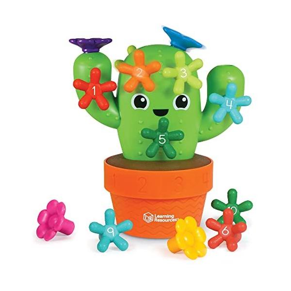 知育玩具 パズル ブロック ラーニングリソース LER9125 Learning Resources Carlos the Pop &amp; Count Cactus - 16 Pieces, Age 18+ Months, Toddle...