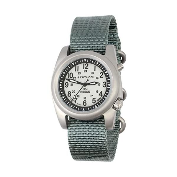 腕時計 ベルトゥッチ メンズ 逆輸入 海外モデル 海外限定 アメリカ直輸入 22033 Bertucci A-2sel Super Illuminated - Ghost Gray El Dial- 354 Vintage Drab Nyl...