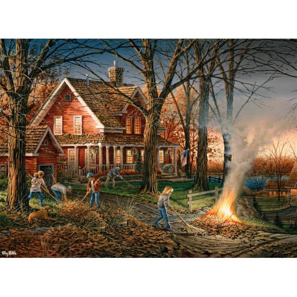 ジグソーパズル 海外製 アメリカ 10910 Buffalo Games - Terry Redlin - Autumn Evening - 1000 Piece Jigsaw Puzzle for Adults -Challenging ...