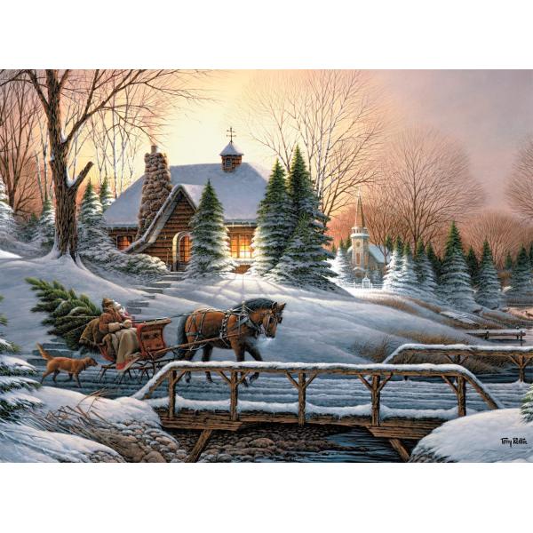 ジグソーパズル 海外製 アメリカ 10911 Buffalo Games ? Terry Redlin - Heading Home - 1000 Piece Winter Jigsaw Puzzle - Festive Holiday P...