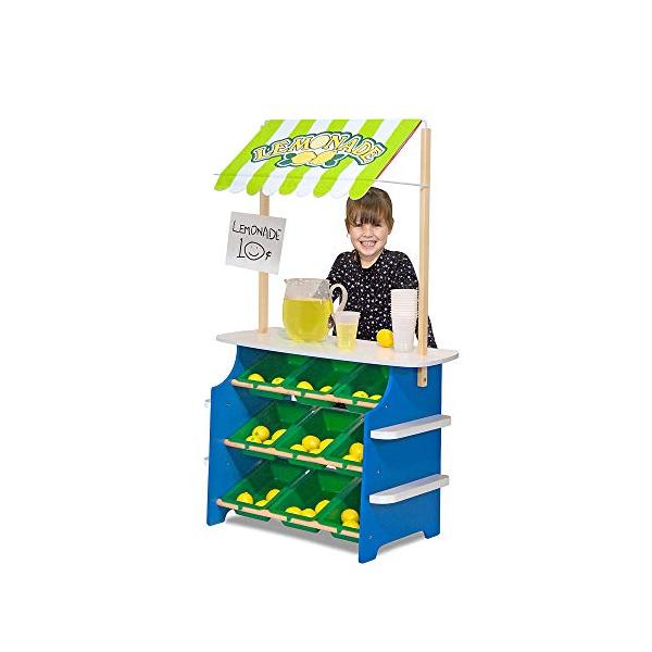 メリッサ&amp;ダグ おもちゃ おままごと ごっこ遊び Melissa &amp; Doug 4070 Melissa &amp; Doug Wooden Grocery Store and Lemonade Stand - Revers...