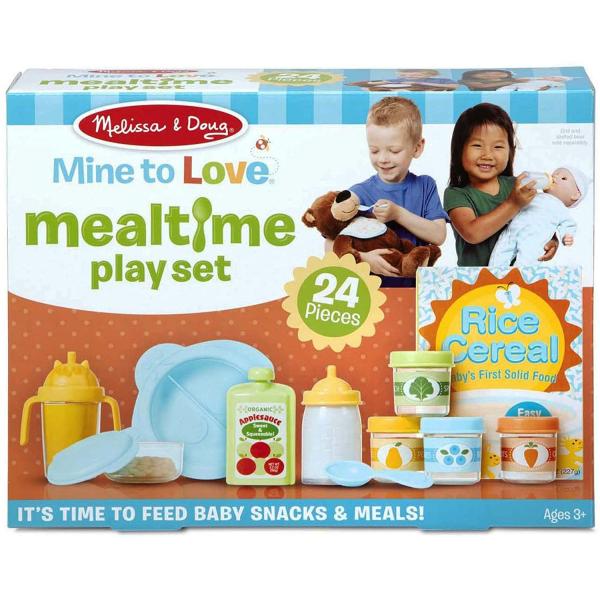 メリッサ&amp;ダグ おもちゃ おままごと ごっこ遊び Melissa &amp; Doug 31708 Melissa &amp; Doug Mine to Love Mealtime Play Set for Dolls with B...