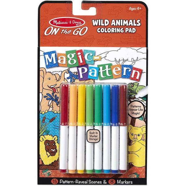 メリッサ&amp;ダグ おもちゃ 知育玩具 Melissa &amp; Doug 30312 Melissa &amp; Doug Magic-Pattern Kids’ Wild Animals Marker Coloring Pad O...