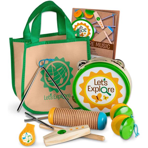 メリッサ&amp;ダグ おもちゃ おままごと ごっこ遊び Melissa &amp; Doug 30808 Melissa &amp; Doug Lets Explore Camp Music Wooden and Metal Instru...