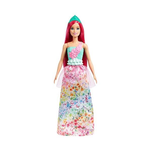 バービー バービー人形 HGR15 Barbie Dreamtopia Royal Fashion Doll with Dark-Pink Hair &amp; Sparkly Bodice Wearing Removable Skirt,...