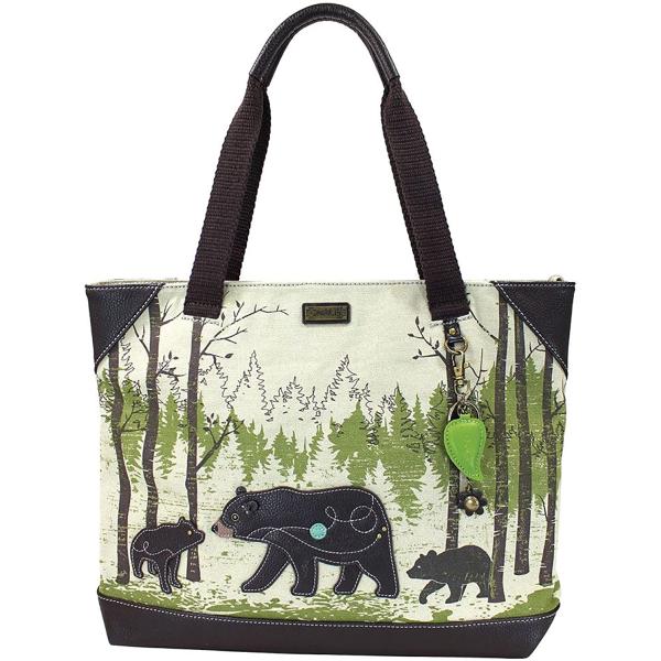 chala バッグ パッチ カバン かわいい チャラ ブランド ショルダーバッグ ボディバッグ 綺麗 レディース ウィメンズ 912PBR0 Chala Safari - "Momma Bear in the Forest" Tote Ba...