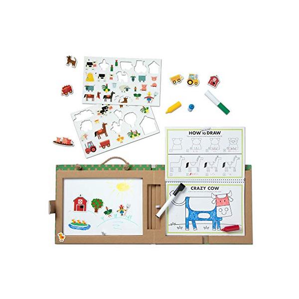 メリッサ&amp;ダグ おもちゃ 知育玩具 Melissa &amp; Doug 31325 Melissa &amp; Doug Natural Play: Play, Draw, Create Farm, Drawing Activit...