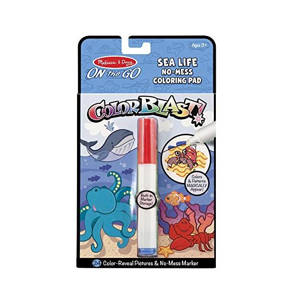 メリッサ&amp;ダグ おもちゃ 知育玩具 Melissa &amp; Doug 5358 Melissa &amp; Doug On the Go ColorBlast! Activity Book: Sea Life - 24 Pict...