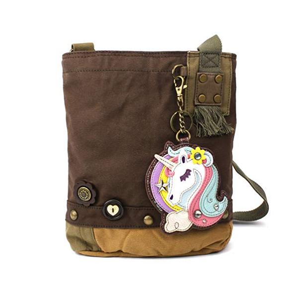 chala バッグ パッチ カバン かわいい チャラ ブランド ショルダーバッグ ボディバッグ 綺麗 レディース ウィメンズ  Chala Patch Crossbody - Unicorn- DarkBrown海外限定品を迅速輸入！5〜1...