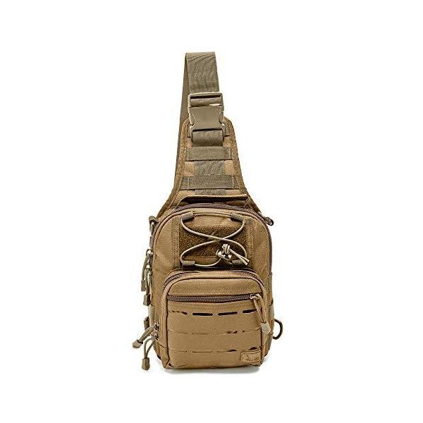 ミリタリーバックパック タクティカルバックパック サバイバルゲーム サバゲー アメリカ Pk098-8 WOLF TACTICAL Compact EDC Sling Bag - Concealed Carry Shoulder Bag f...