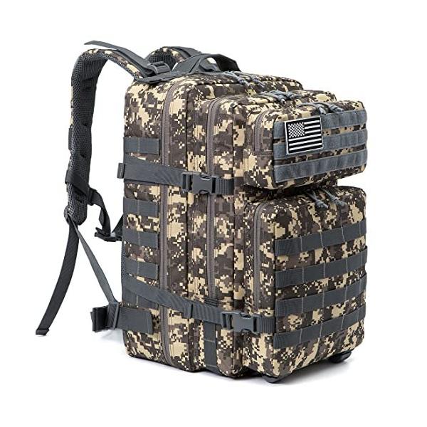 ミリタリーバックパック タクティカルバックパック サバイバルゲーム サバゲー アメリカ  QT&amp;QY 45L Military Tactical Backpacks Molle Army Assault Pack 3 Day Bug...
