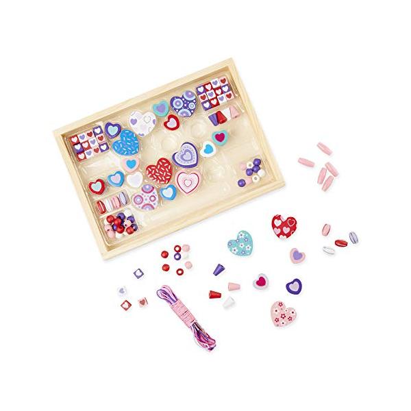 メリッサ&amp;ダグ おもちゃ 知育玩具 Melissa &amp; Doug 4175 Melissa &amp; Doug Created by Me! Heart Beads Wooden Bead Kit, 120+ Beads ...