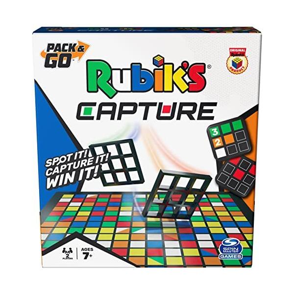 ボードゲーム 英語 アメリカ 海外ゲーム 6064558 Rubik’s Cube, Capture, Pack &amp; Go Fast-Paced Problem-Solving Strategy Game, Travel-Sized...
