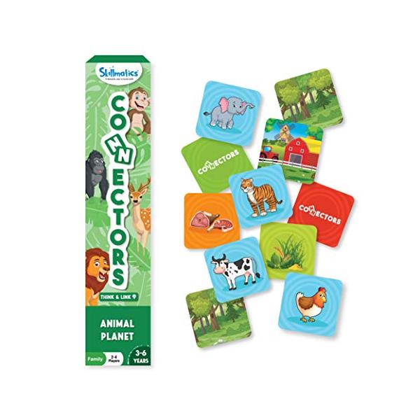 Skillmatics スキルマティクス アメリカ 海外輸入 知育玩具 教養ゲーム  SKILL82CAP Skillmatics Educational Game - Connectors Animal Planet, Fun Learn...