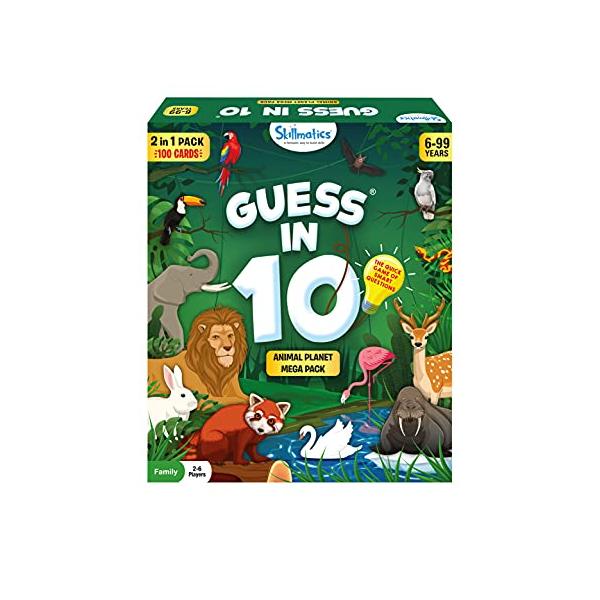 Skillmatics スキルマティクス アメリカ 海外輸入 知育玩具 教養ゲーム  SKILL163GAPM Skillmatics Guess in 10 Animals Megapack, Perfect for Boys, Girl...