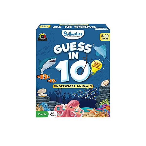 Skillmatics スキルマティクス アメリカ 海外輸入 知育玩具 教養ゲーム  SKILL144GUA Skillmatics Guess in 10 Underwater Animals, Perfect for Boys, Gir...