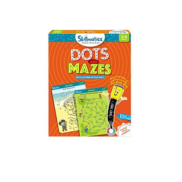 Skillmatics スキルマティクス アメリカ 海外輸入 知育玩具 教養ゲーム  SKILL18DMS Skillmatics Educational Game - Dots &amp; Mazes, Reusable Activity...