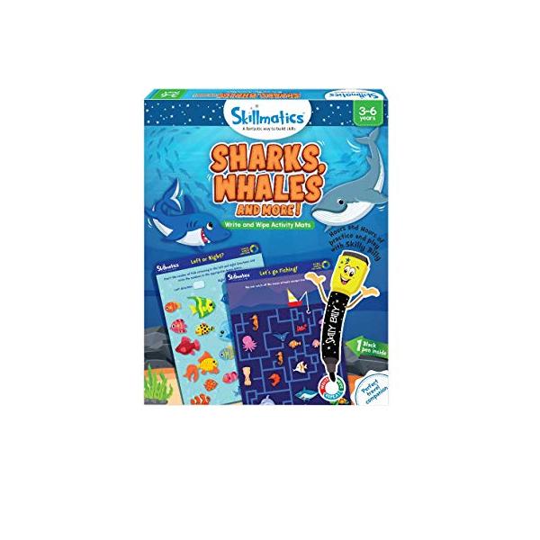 Skillmatics スキルマティクス アメリカ 海外輸入 知育玩具 教養ゲーム  SKILL96SWS Skillmatics Educational Game - Sharks, Whales &amp; More, Reusable...