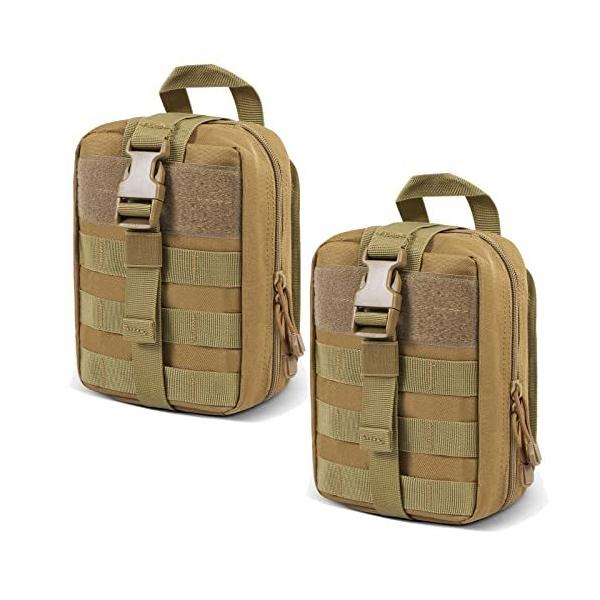タクティカルポーチ ミリタリーポーチ サバイバルゲーム サバゲー アメリカ  Gogoku 2-Pack First Aid Pouch 1000D Nylon Tactical Molle Medical Pouch Utility Po...