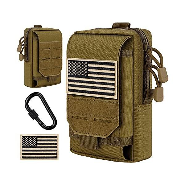タクティカルポーチ ミリタリーポーチ サバイバルゲーム サバゲー アメリカ NEW1018B IronSeals Tactical Molle Phone Pouch Multi-Purpose Compact Utility Waist ...