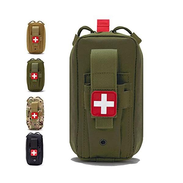 タクティカルポーチ ミリタリーポーチ サバイバルゲーム サバゲー アメリカ  IFAK Pouch, Od Green Molle Medical Pouch, Tactical Molle EMT Belt First Aid Pouch...