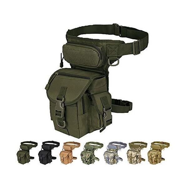 タクティカルポーチ ミリタリーポーチ サバイバルゲーム サバゲー アメリカ TB-001DG Multi-Purpose Tactical Leg Bag Outdoor Waist Thigh Pack for Military Ridi...