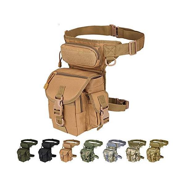 タクティカルポーチ ミリタリーポーチ サバイバルゲーム サバゲー アメリカ  Multi-Purpose Tactical Drop Leg Pouch Bag Waist Pack for Men Women Outdoor Thigh ...