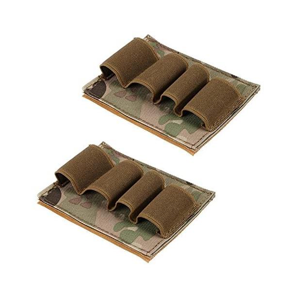 タクティカルポーチ ミリタリーポーチ サバイバルゲーム サバゲー アメリカ 21519 2pcs Tactical Elastic Flashlight Chemlight Battery Pen Holder 12 20 28 Gauge...