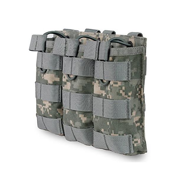 タクティカルポーチ ミリタリーポーチ サバイバルゲーム サバゲー アメリカ  Tactical MOLLE Triple Open-Top Magazine Pouch Fast AK AR M4 FAMAS Mag Military Po...