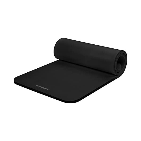 ヨガマット フィットネス 4430 Retrospec Solana Yoga Mat 1" Thick w/Nylon Strap for Men &amp; Women - Non Slip Exercise Mat for Home ...
