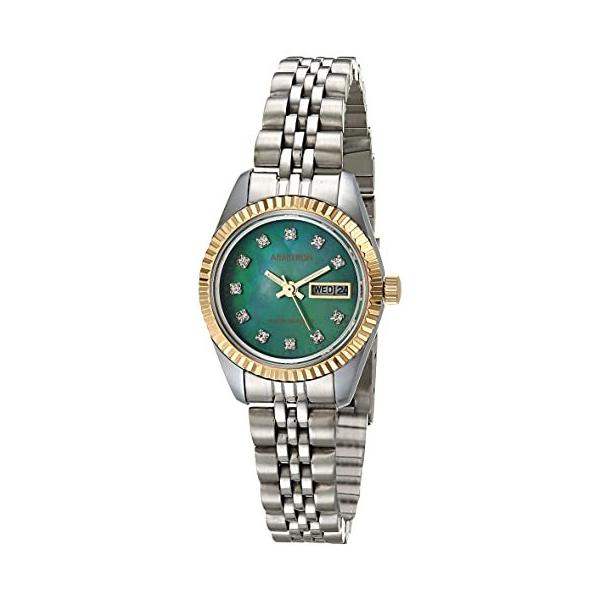 腕時計 アーミトロン レディース 75/2475GMTT Armitron Women's Genuine Crystal Accented Day/Date Function Bracelet Watch, 75/2475海外限定品を迅速...