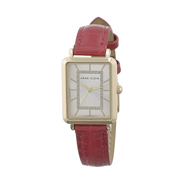 腕時計 アンクライン レディース  AK/3820GPRD Anne Klein Women's Glitter Accented Croco-Grain Strap Watch, AK/3820海外限定品を迅速輸入！5〜15営業日にて発送...