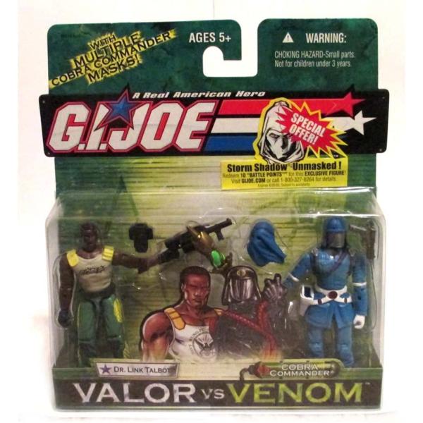 G.I.ジョー おもちゃ フィギュア アメリカ直輸入 映画 G.I. Joe ハズブロ 653569045922 GI Joe Valor vs. Venom 2-Pack: Dr. Link Talbot vs. Cobra Comman...