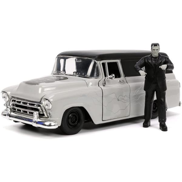 ジャダトイズ ミニカー ダイキャスト アメリカ 253255032 Jada Toys 253255032 Frankenstein 1957 Chevy Suburban 1:24 Scale, Zweifarbig, Standard ...