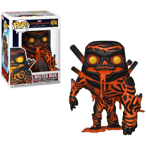 ファンコ FUNKO フィギュア 人形 アメリカ直輸入 ボブルヘッド BOBBLEHEAD ポップカルチャー 39209 Funko Pop! Marvel: Spider-Man Far from Home - Molten Man海外限...