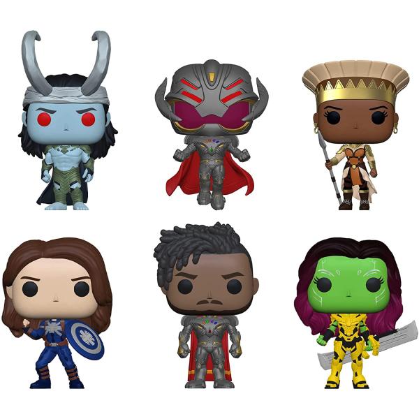 ファンコ FUNKO フィギュア 人形 アメリカ直輸入 ボブルヘッド BOBBLEHEAD ポップカルチャー 58648-53 Funko Pop! Marvel What If? Set of 6 - Captain Carter Ste...