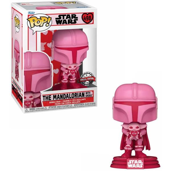 ファンコ FUNKO フィギュア 人形 アメリカ直輸入 ボブルヘッド BOBBLEHEAD ポップカルチャー 60122 Funko Star Wars POP | Valentine's Edition Mandalorian with ...