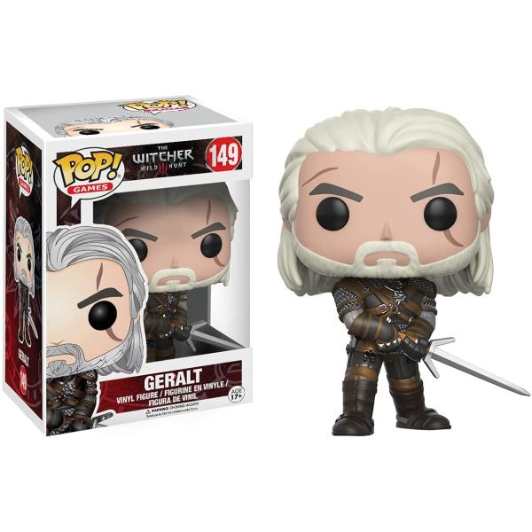 ファンコ FUNKO フィギュア 人形 アメリカ直輸入 ボブルヘッド BOBBLEHEAD ポップカルチャー 12134 Funko POP Games: The Witcher-Geralt Action Figure, Multicol...