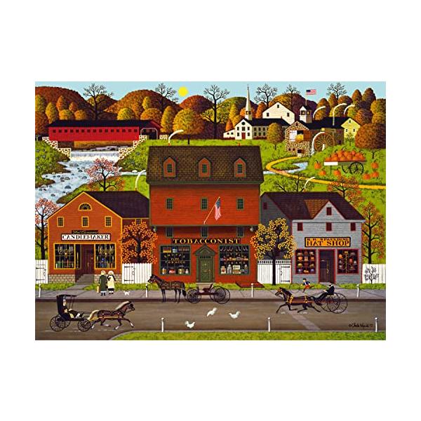 ジグソーパズル 海外製 アメリカ 11514 Buffalo Games - Charles Wysocki - Candlemaker, Tobacconist, Hat Shop - 1000 Piece Jigsaw Puzzle f...