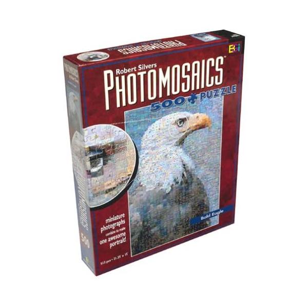 ジグソーパズル 海外製 アメリカ  Robert Silvers Photomosaics 500 Piece Puzzle: Bald Eagle by Buffalo Games, Inc.海外限定品を迅速輸入！5〜15営業日にて発送し...
