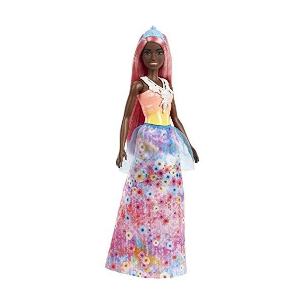 バービー バービー人形 HGR14 Barbie Dreamtopia Royal Fashion Doll with Light-Pink Hair &amp; Sparkly Bodice Wearing Removable Skirt...