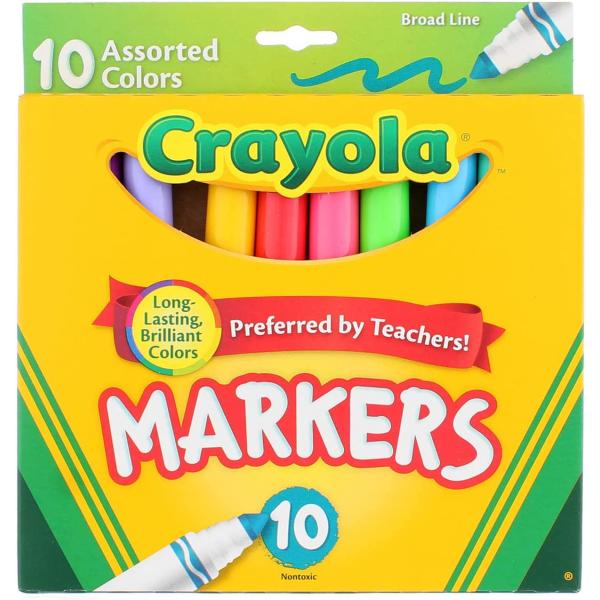 クレヨラ アメリカ 海外輸入 知育玩具 58-7725-2 Crayola Assorted Broad Line Markers 10 Count - 2 Pack海外限定品を迅速輸入！5〜15営業日にて発送します。型番：58-7725-...