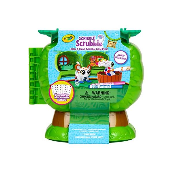 クレヨラ アメリカ 海外輸入 知育玩具 747470 Crayola Scribble Scrubbie Pets Safari Treehouse, Toy Storage Case, Gift for Boys &amp; Girls海...