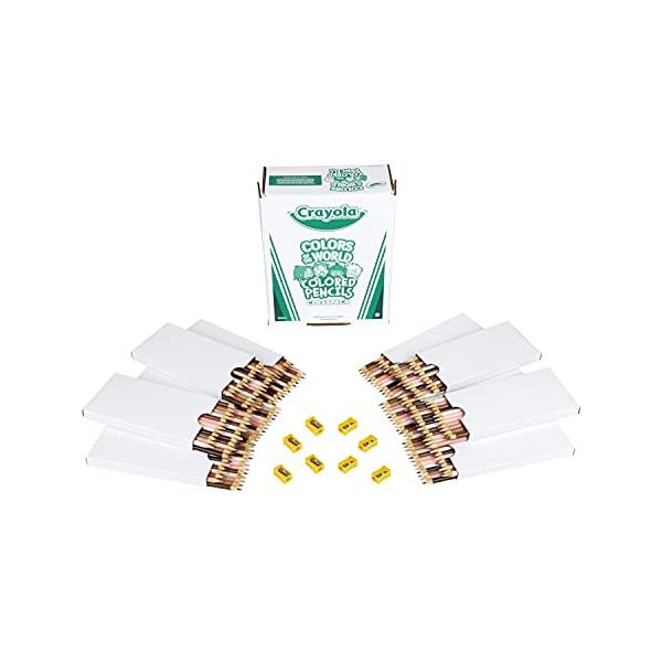 クレヨラ アメリカ 海外輸入 知育玩具 682023 Crayola Colors of the World Skin Tone Colored Pencils Classpack (240ct), Bulk Colored Pencils...