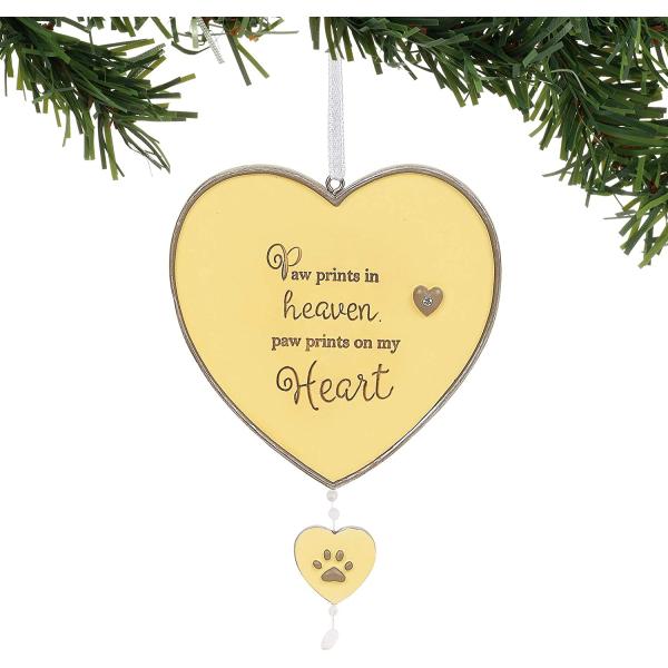 エネスコ Enesco 置物 インテリア 海外モデル アメリカ 輸入物 ジムショア Jim Shore  6004084 Enesco Foundations Paw Prints in Heaven Dog Bereavement Han...