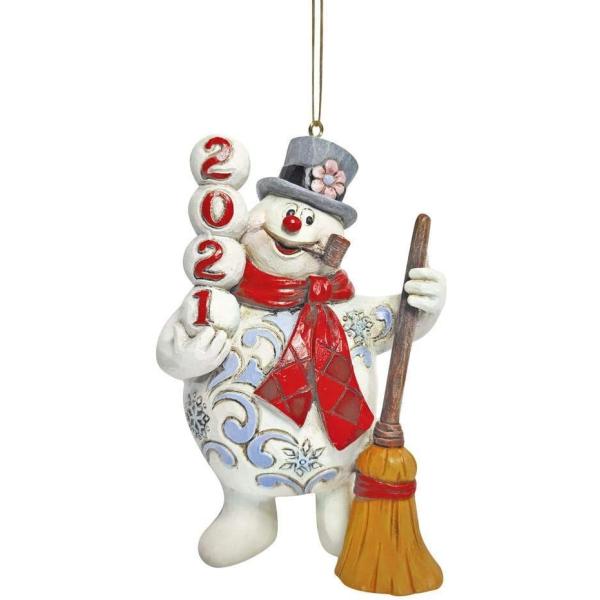 エネスコ Enesco 置物 インテリア 海外モデル アメリカ 輸入物 ジムショア Jim Shore  6009109 Frosty The Snowman Dated 2021 Ornament海外限定品を迅速輸入！5〜15営業日にて発...