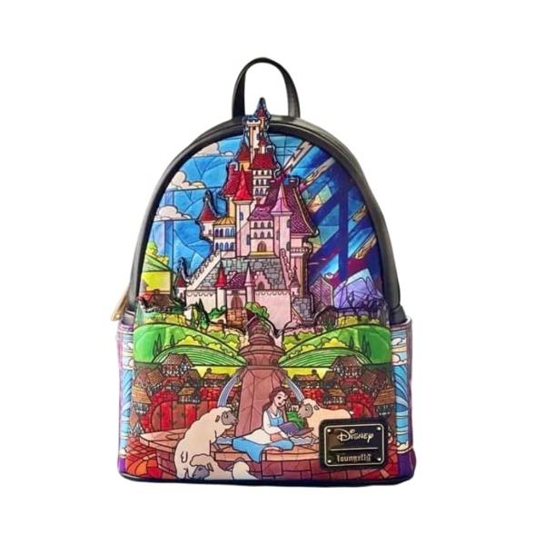 ラウンジフライ アメリカ 日本未発売 バッグ コラボ レディース ウィメンズ WDBK1962 Beauty and the Beast Belle Castle Mini Backpack海外限定品を迅速輸入！5〜15営業日にて発送します...