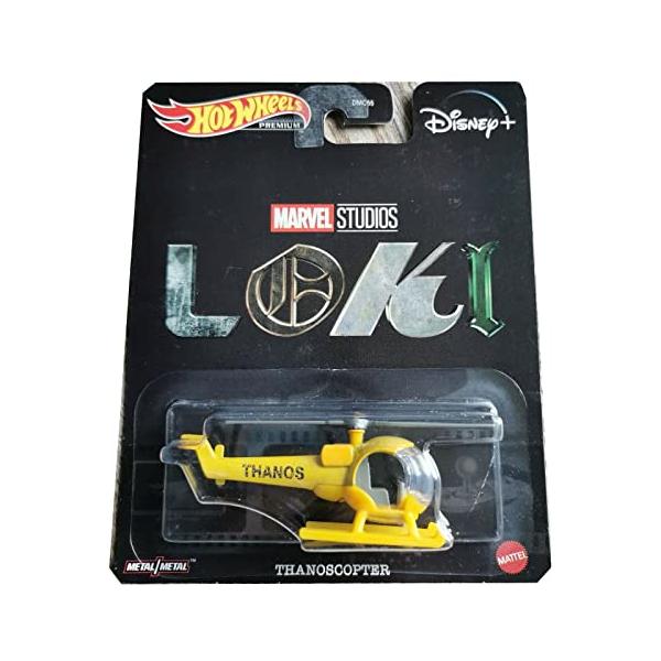 ホットウィール マテル ミニカー ホットウイール HCP23 HOT WHEELS Thanos THANOSCOPTER Helicopter Model from Loki Premium HCP23 1/64 5 cm Scale海外...